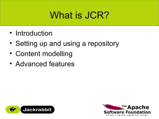 JCR Content Management | PPT