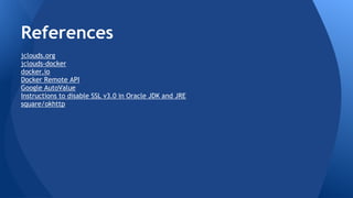 Apache jclouds and Docker | PDF