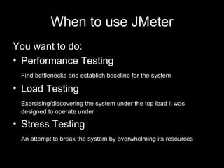Apachejmeterabriefintroduction | PPT | Web Development | Internet