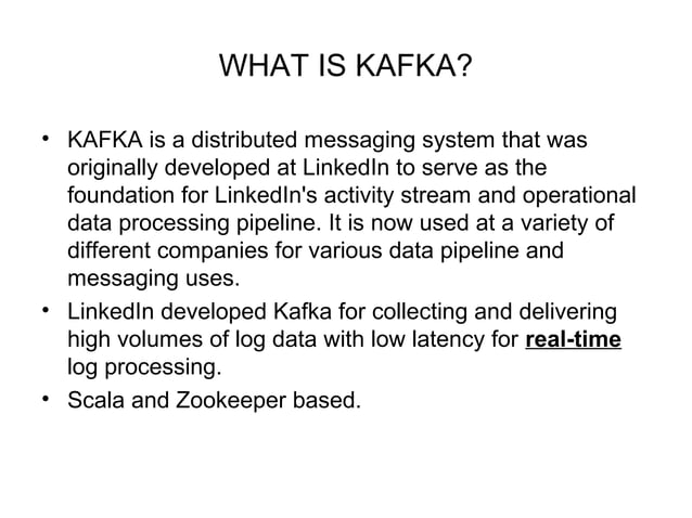 Apache kafka- Onkar Kadam | PPT Apache kafka- Onkar Kadam | PPT