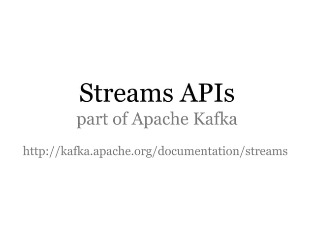 Apache Kafka - A Distributed Streaming Platform | PPT