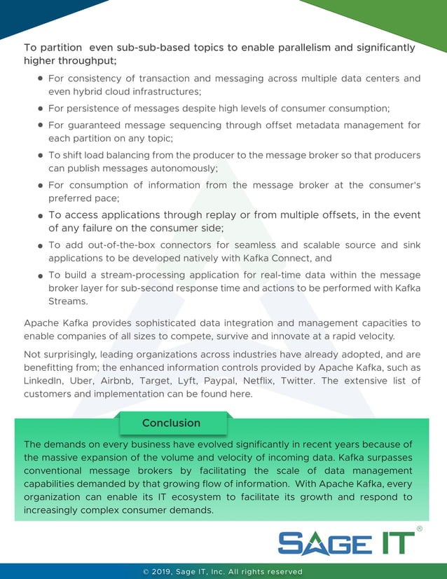 Apache Kafka Capabilities Compared To Other Message Brokers Pdf