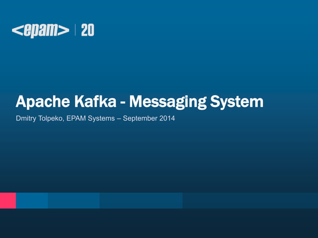 Apache Kafka - Messaging System Overview | PPTX