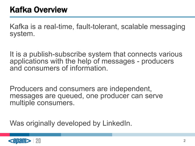 Apache Kafka - Messaging System Overview | PPTX