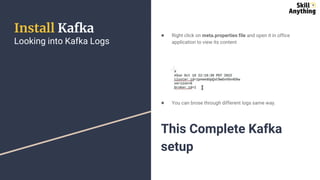 Apache Kafka Setup with Zookeeper - SkillAnything.pdf
