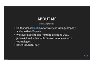 Apache Karaf, the crossroad of IoT and Java - Matteo Rulli | PDF ...