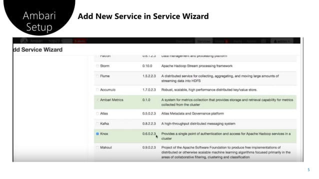 Apache Knox setup and hive and hdfs Access using KNOX | PPTX