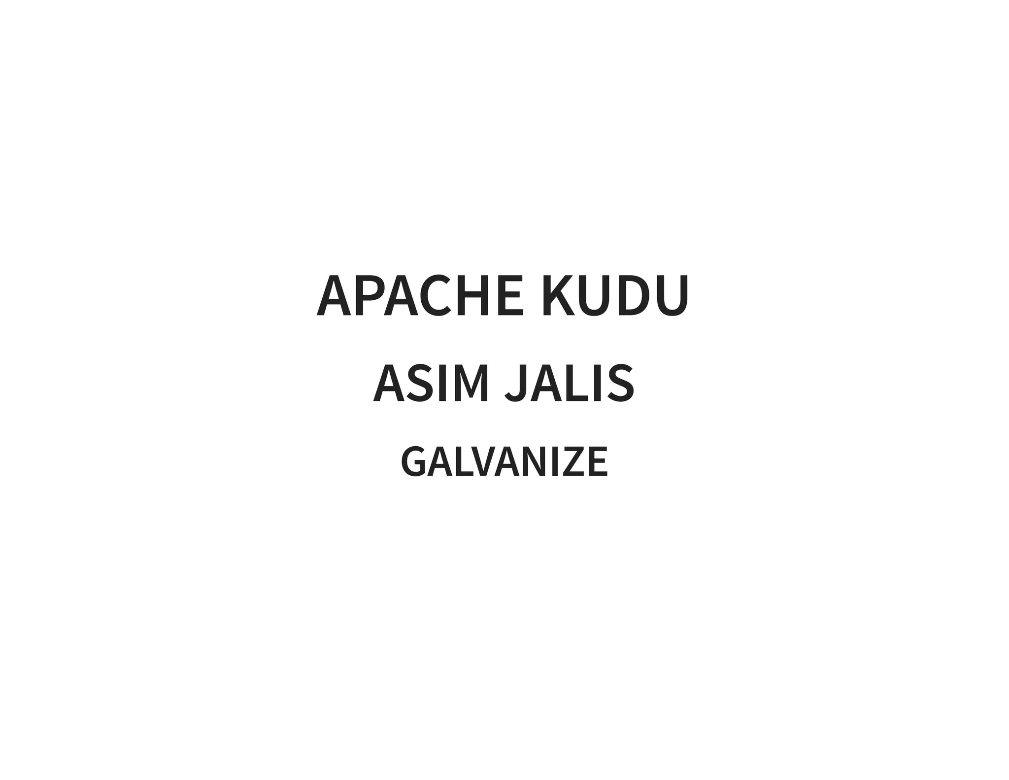 Apache kudu | PDF