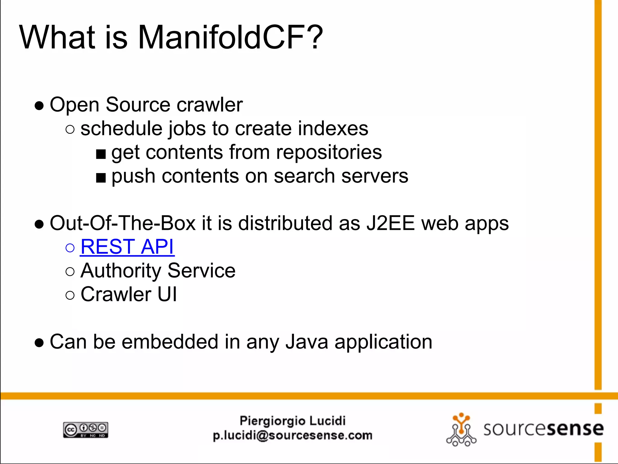 Apache ManifoldCF | PPT