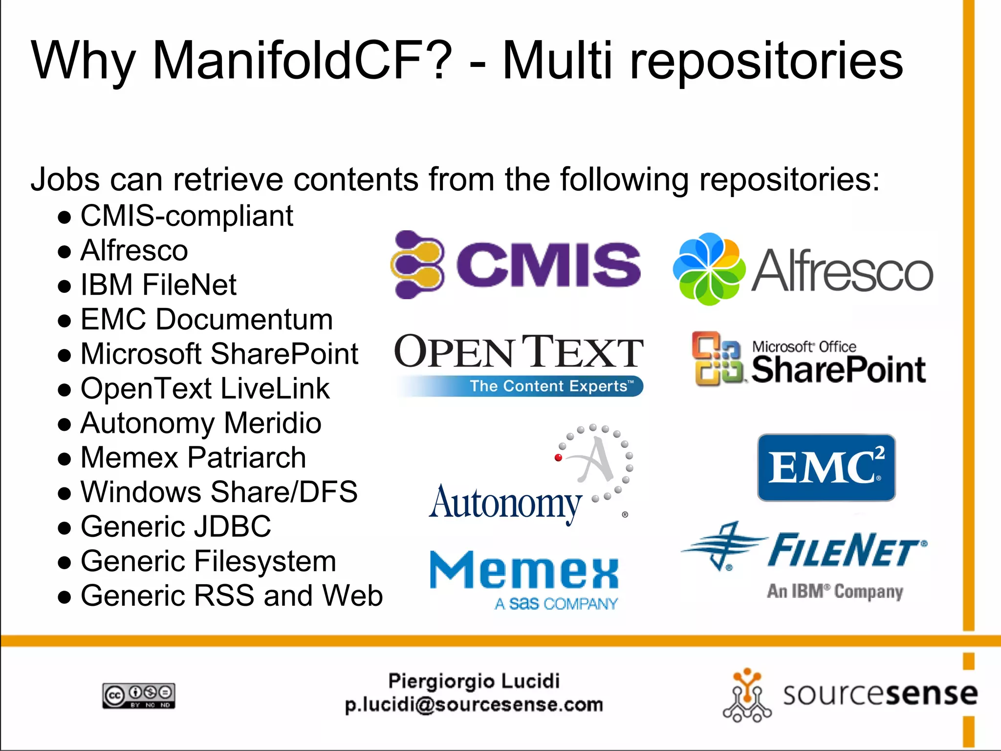 Apache ManifoldCF | PPT