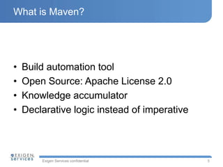 Apache maven 2 overview | PPT