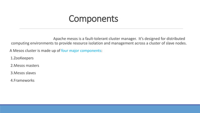 Apache Mesos Overview Ppt