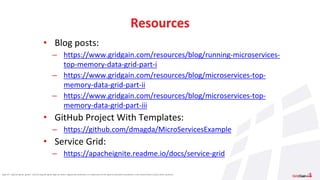 Microservices Architectures With Apache Ignite | PPT