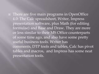 Apache open office 4 | PPT