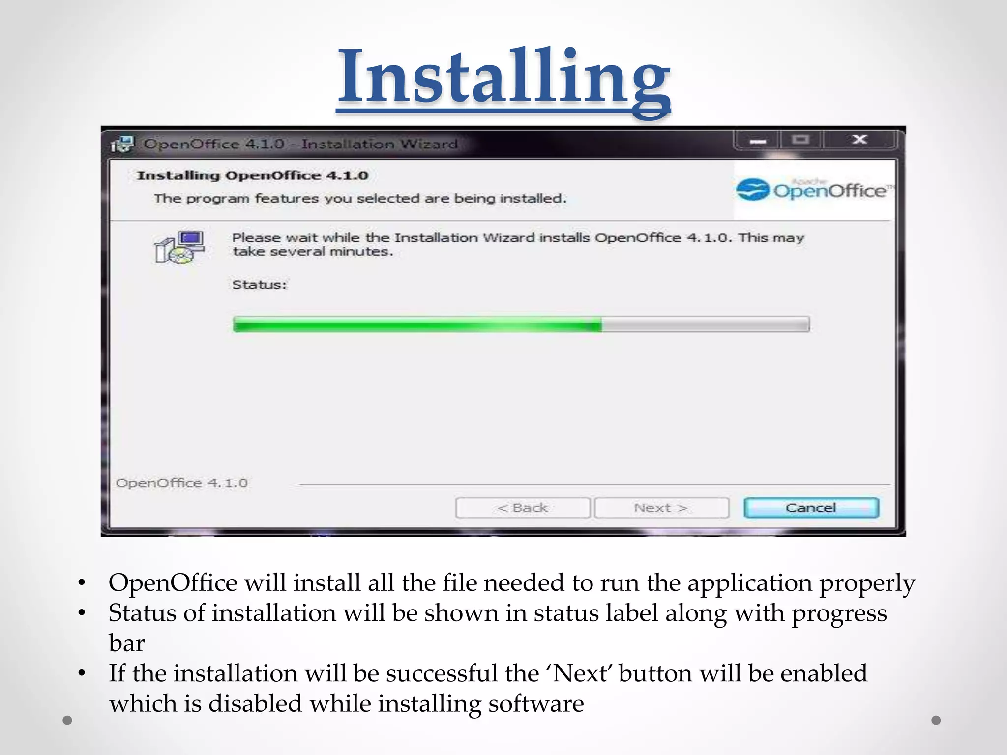 Apache open office installation guide | PPTX