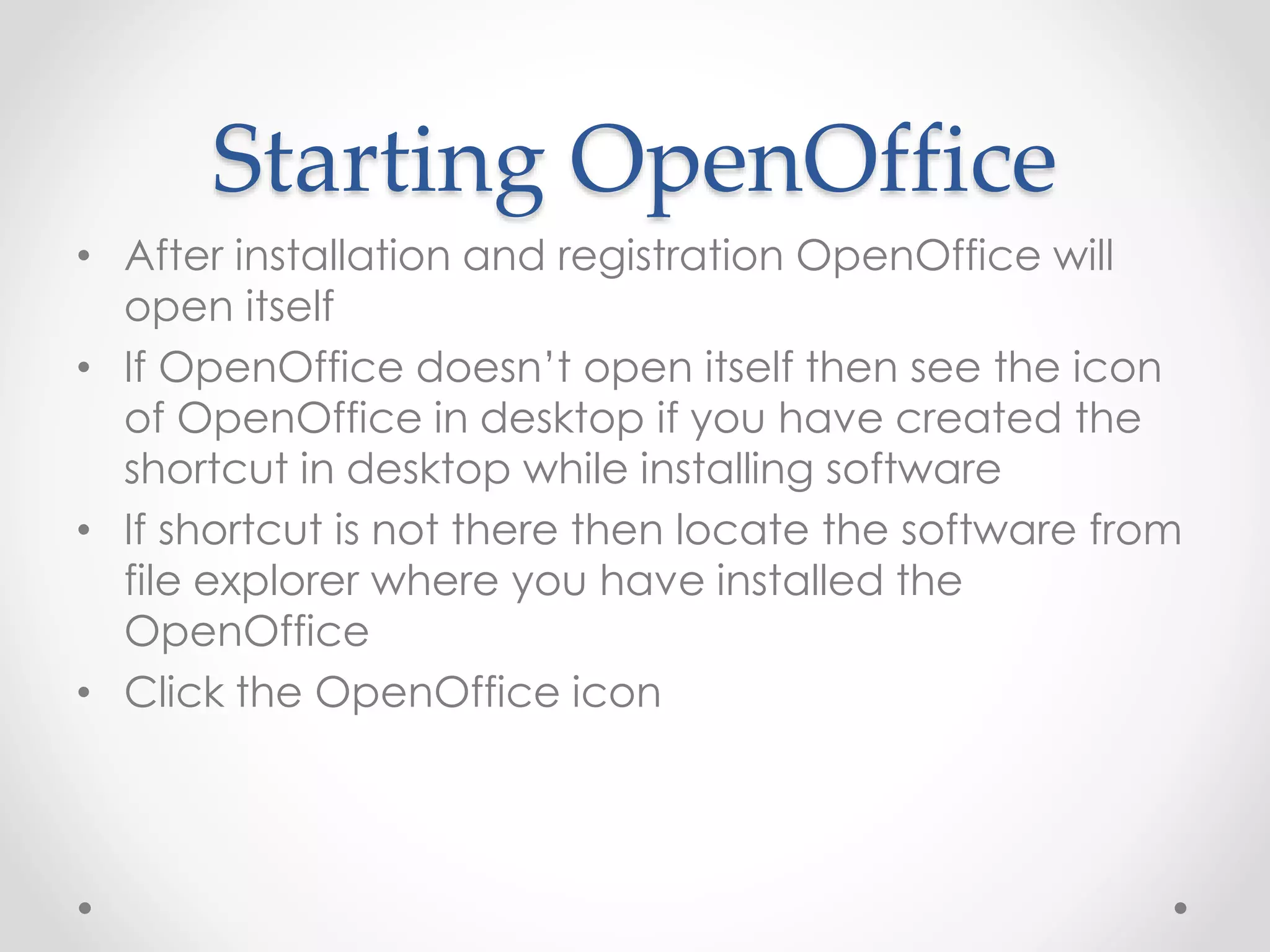 Apache open office installation guide | PPTX