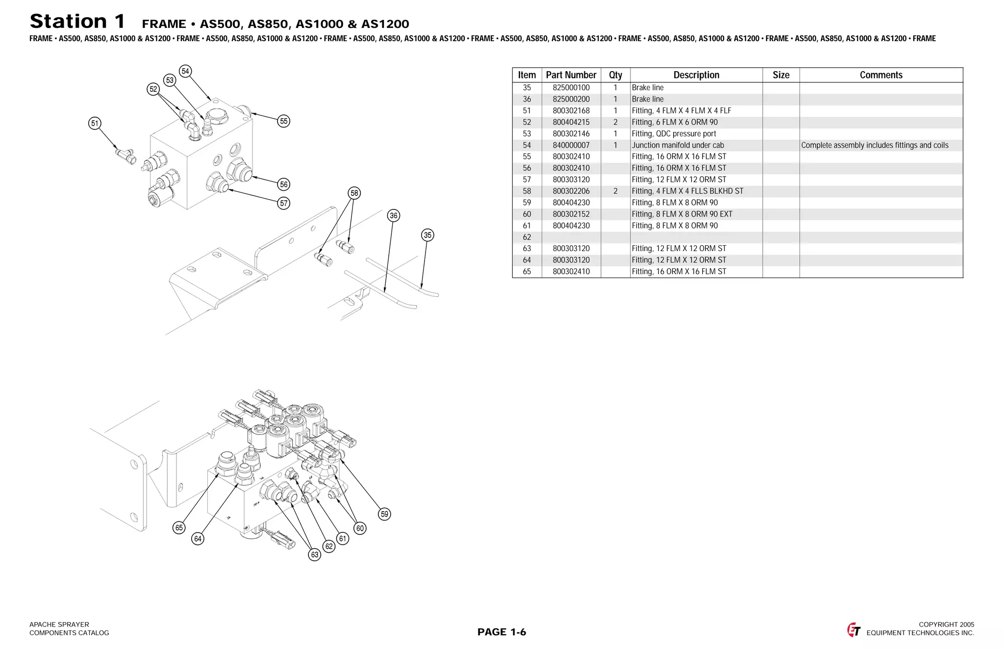 Apache parts book as500, as850, as1000, and as1200 | PDF