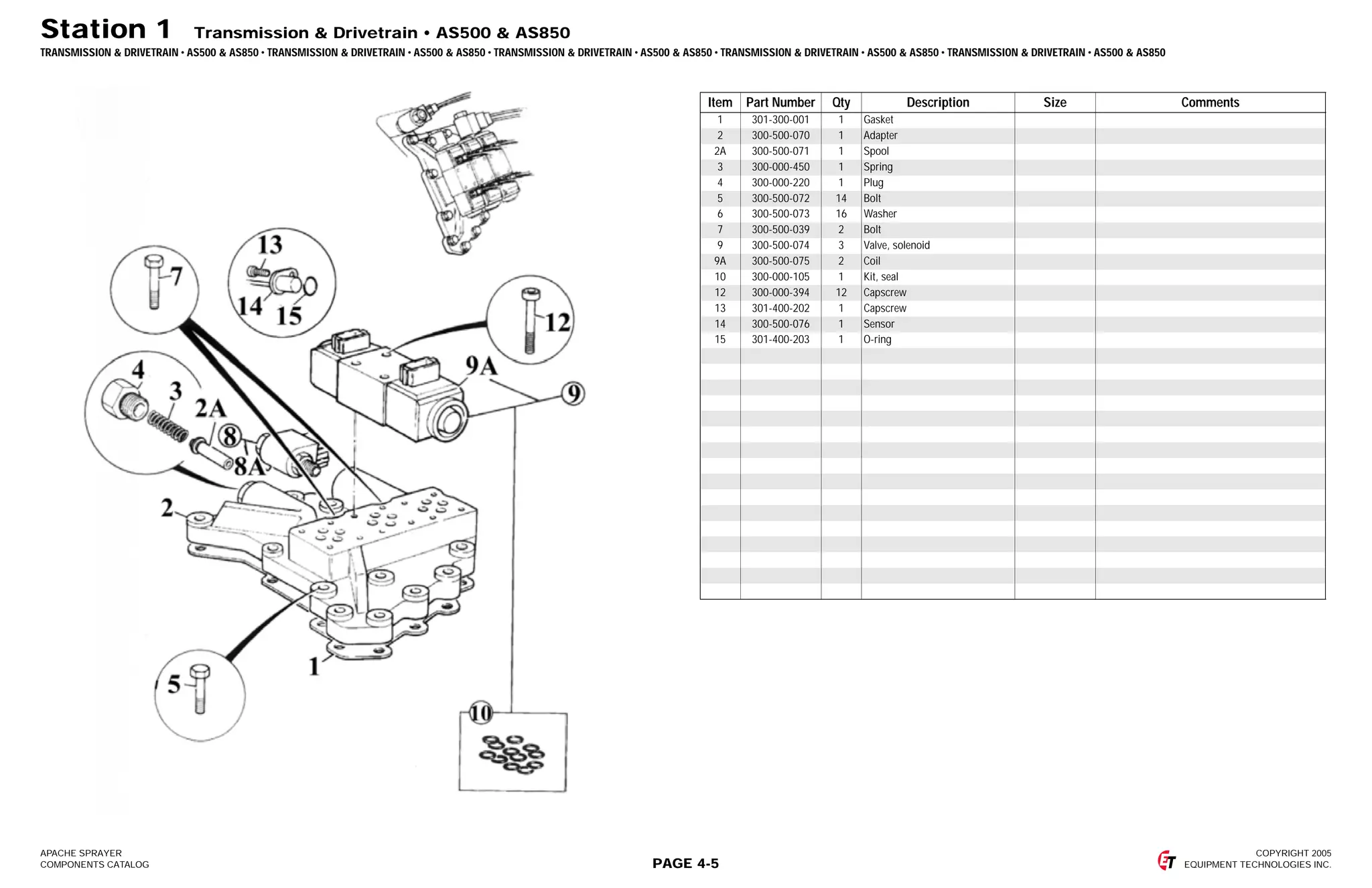Apache parts book as500, as850, as1000, and as1200 | PDF
