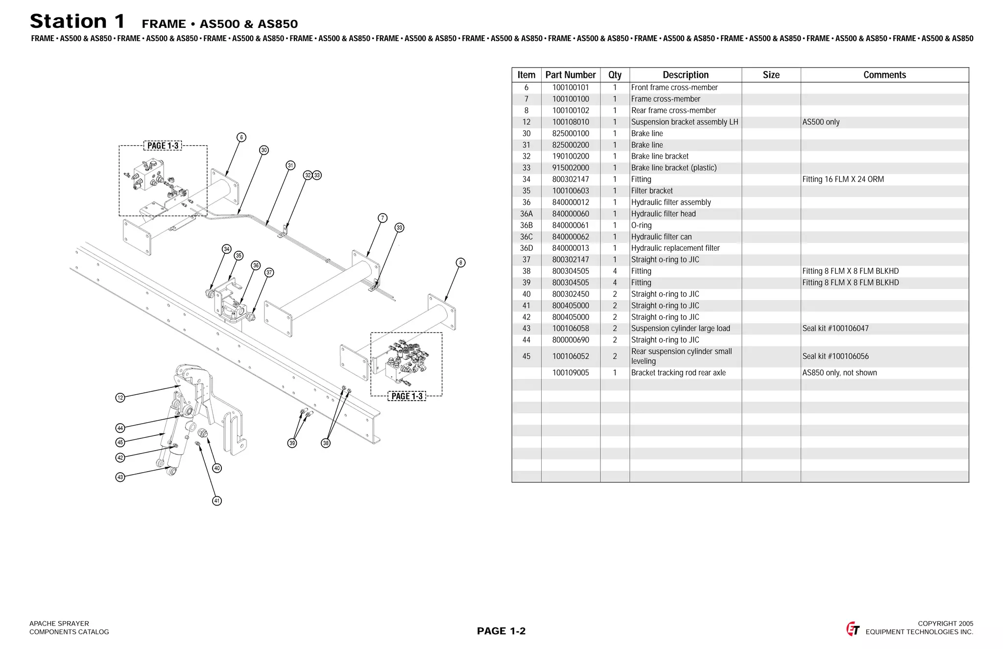 Apache parts book as500, as850, as1000, and as1200 | PDF