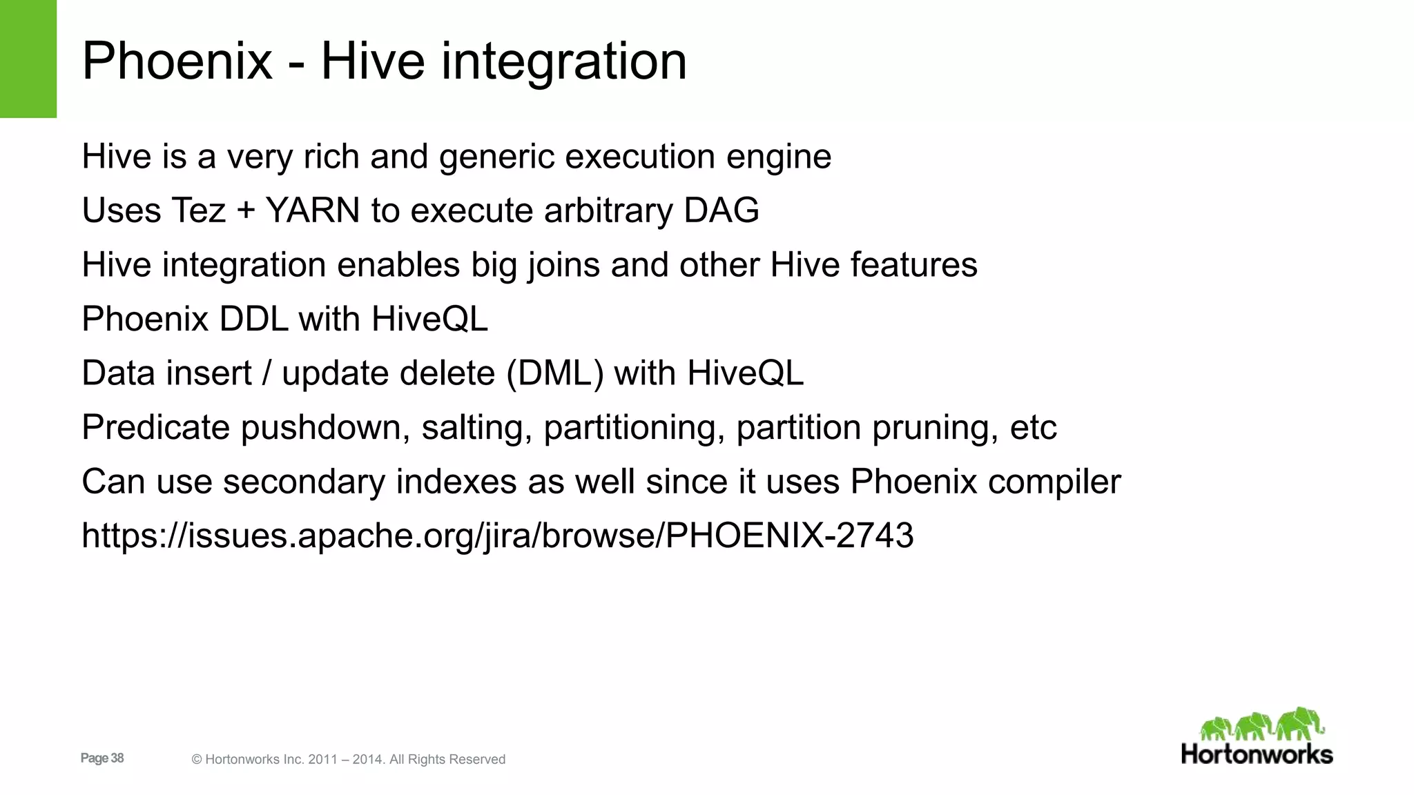 Apache phoenix: Past, Present and Future of SQL over HBAse | PPTX