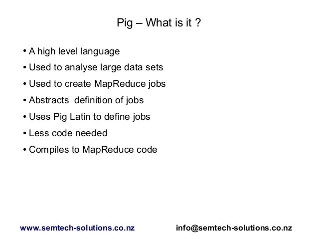 An Introduction to Apache Pig