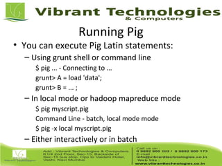 Hadoop - Apache Pig | PPT