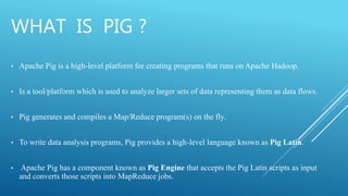 An Introduction to Apache Pig | PPTX | Databases | Computer Software ...