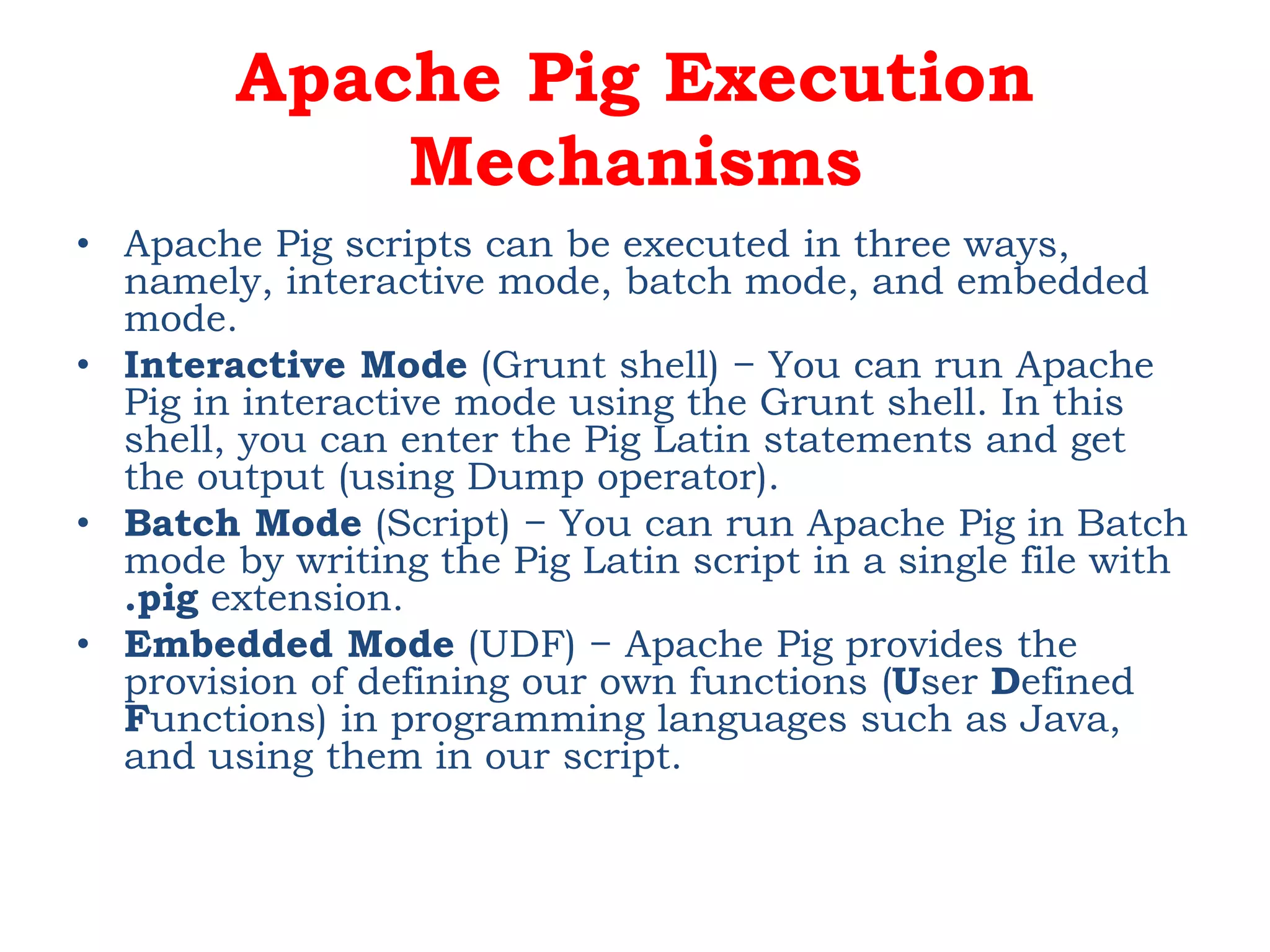 Apache pig | PPTX