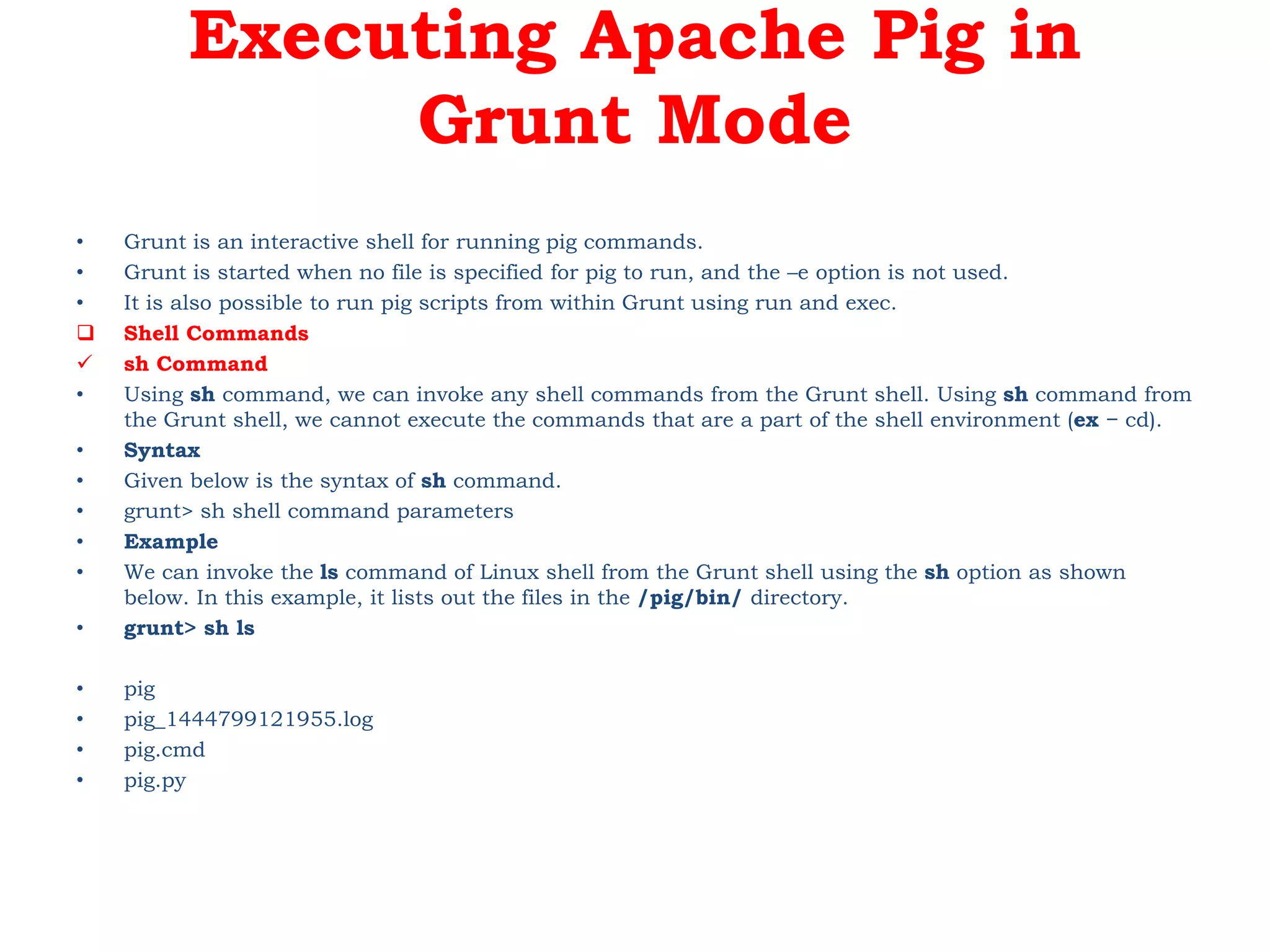Apache pig | PPTX