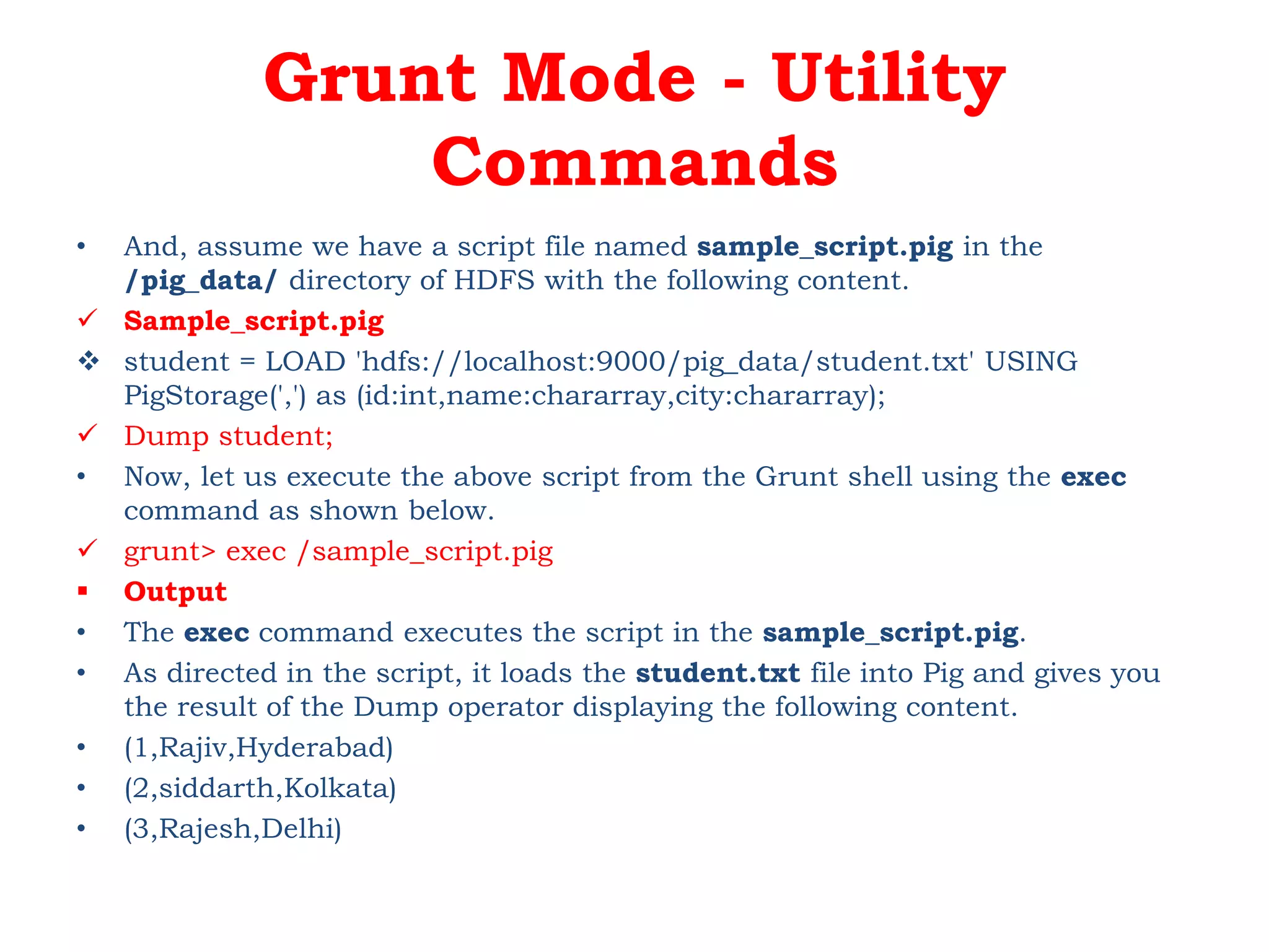 Apache pig | PPTX | Databases | Computer Software and Applications