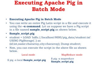 Apache pig | PPTX | Databases | Computer Software and Applications