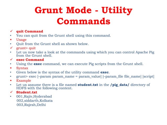 Apache pig | PPTX | Databases | Computer Software and Applications