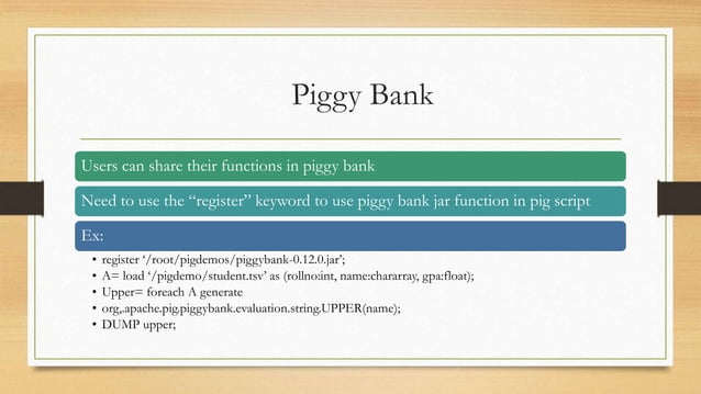 Apache pig | PPTX