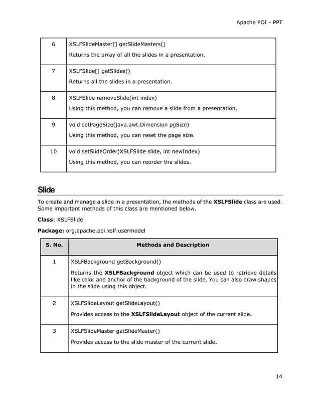 Apache poi ppt_tutorial | PDF