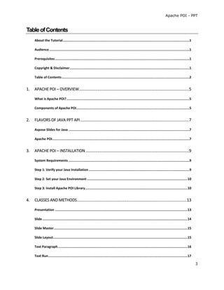 Apache poi ppt_tutorial | PDF