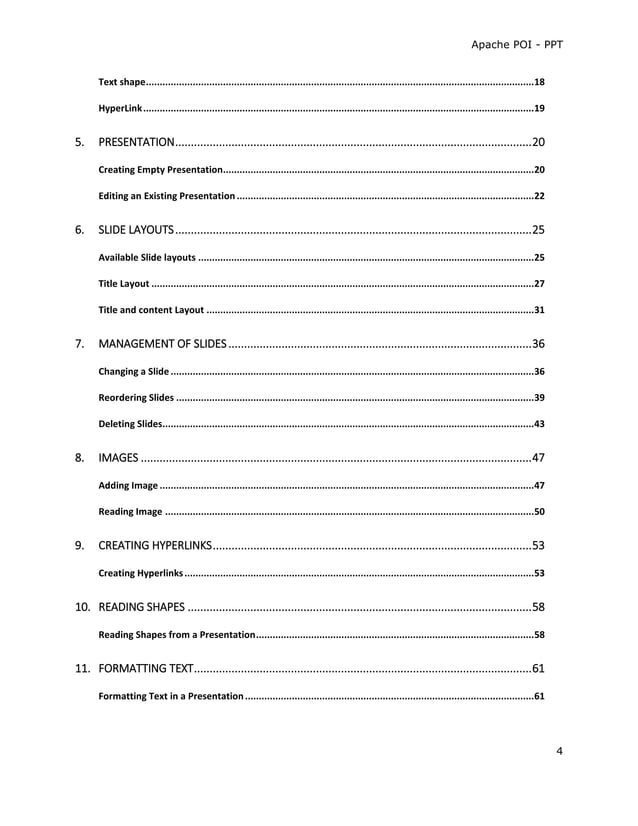 Apache poi ppt_tutorial | PDF