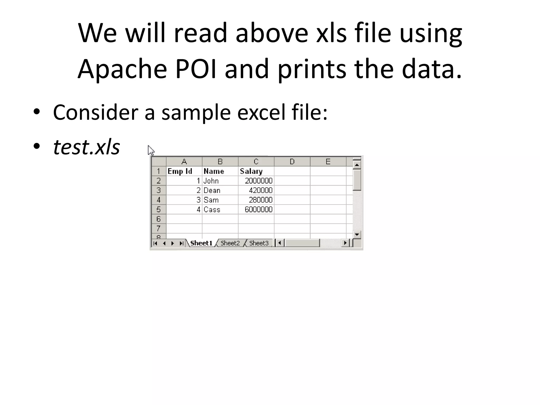 Apache poi tutorial | PPT