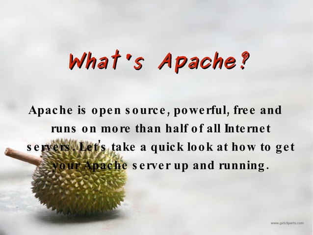 Apache installation and configurations | PPT | Internet | Computing