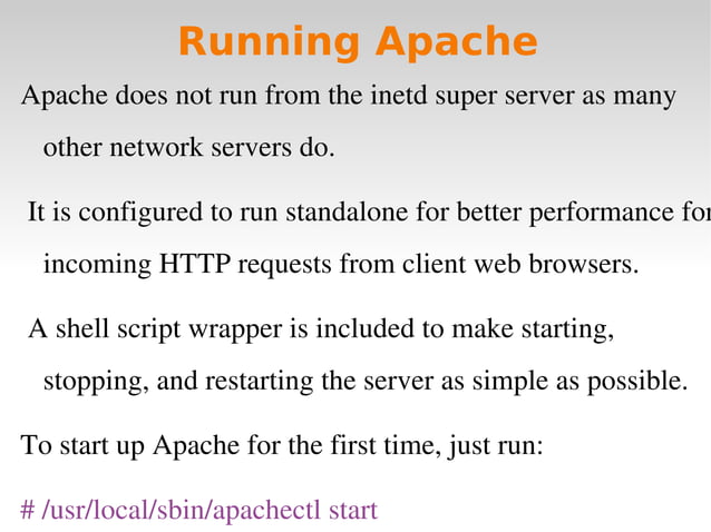 Apache ppt | ODP