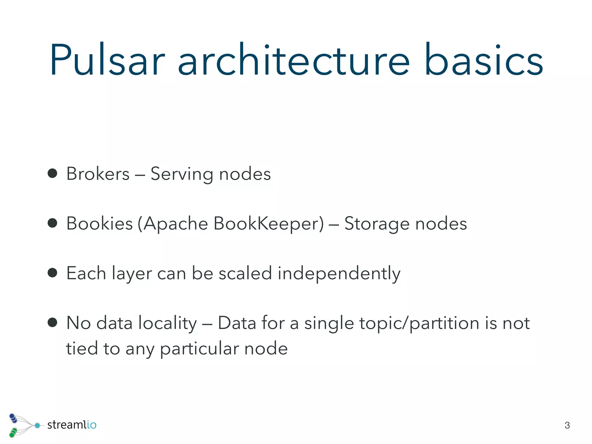 Apache pulsar - storage architecture | PDF