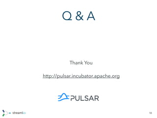 Apache pulsar - storage architecture | PDF