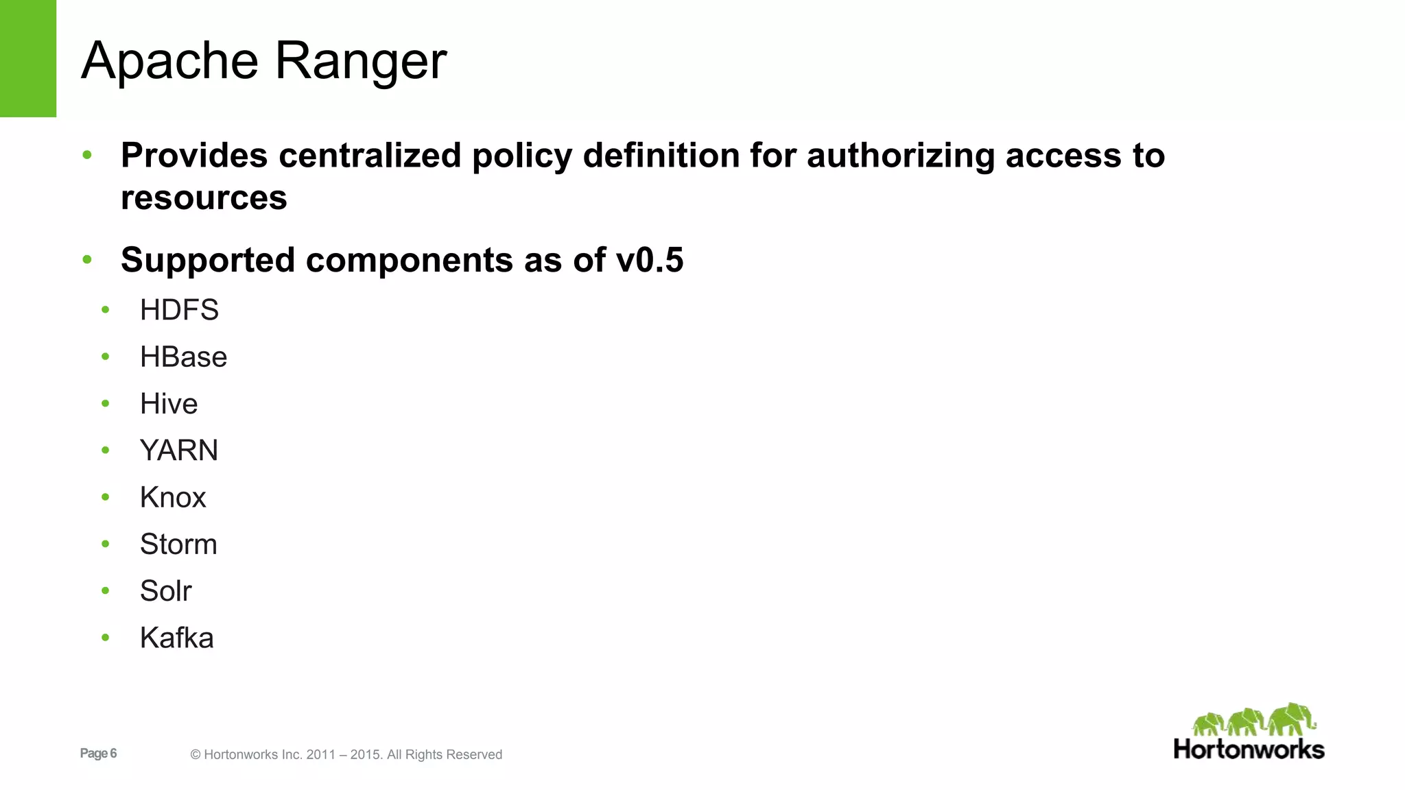 Apache Ranger | PPTX