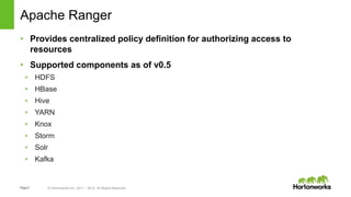 Apache Ranger | PPTX