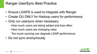 TriHUG October: Apache Ranger | PDF