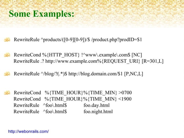 Apache Rewrite Rules | ODP