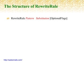 Apache Rewrite Rules | ODP
