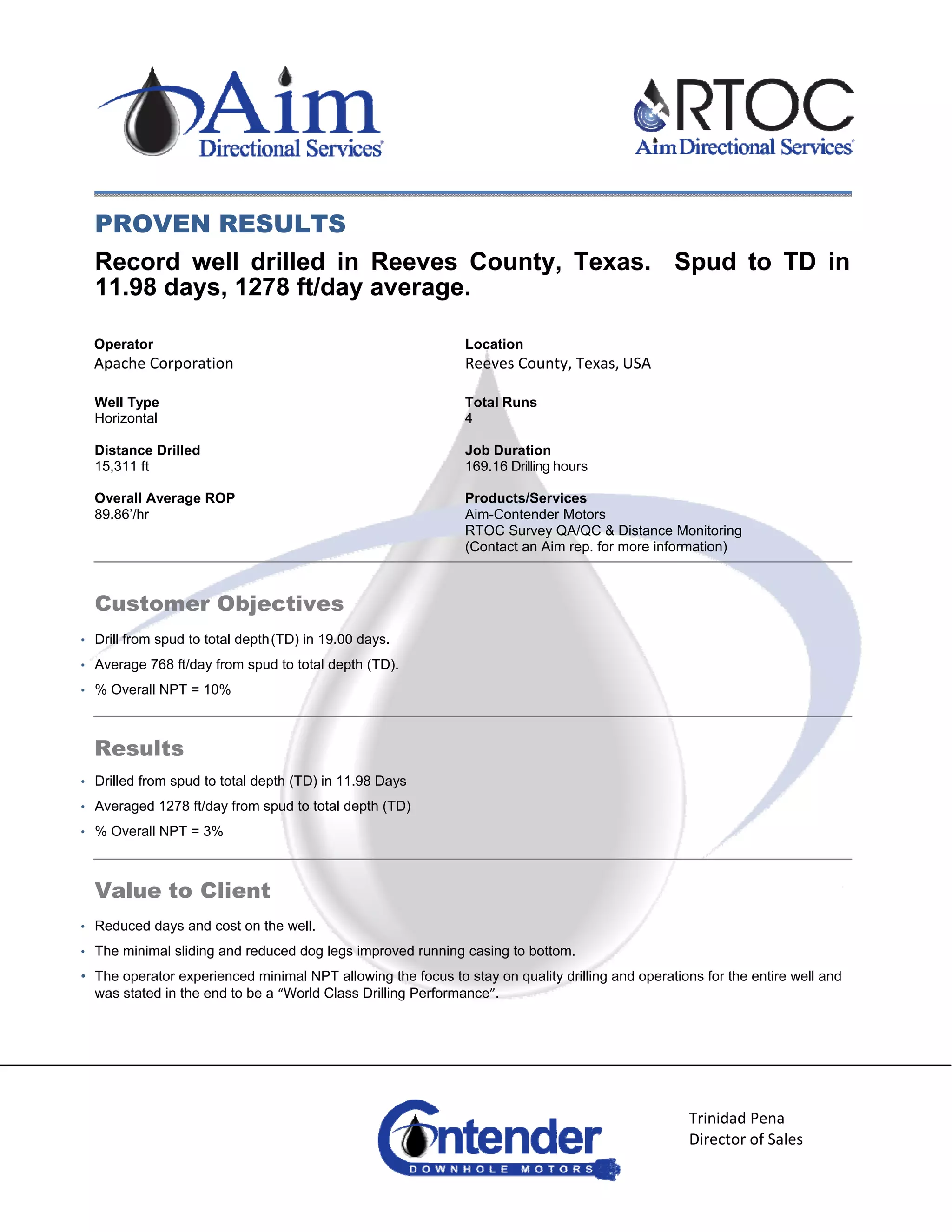 Aim Directional - Record Well | PDF