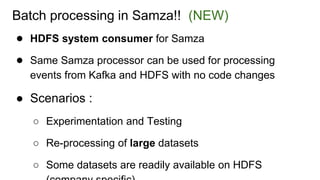 Apache samza past, present and future | PPTX