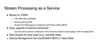 Apache Samza Past, Present and Future | PPT