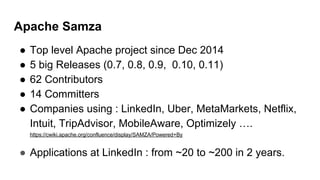 Apache Samza Past, Present and Future | PDF
